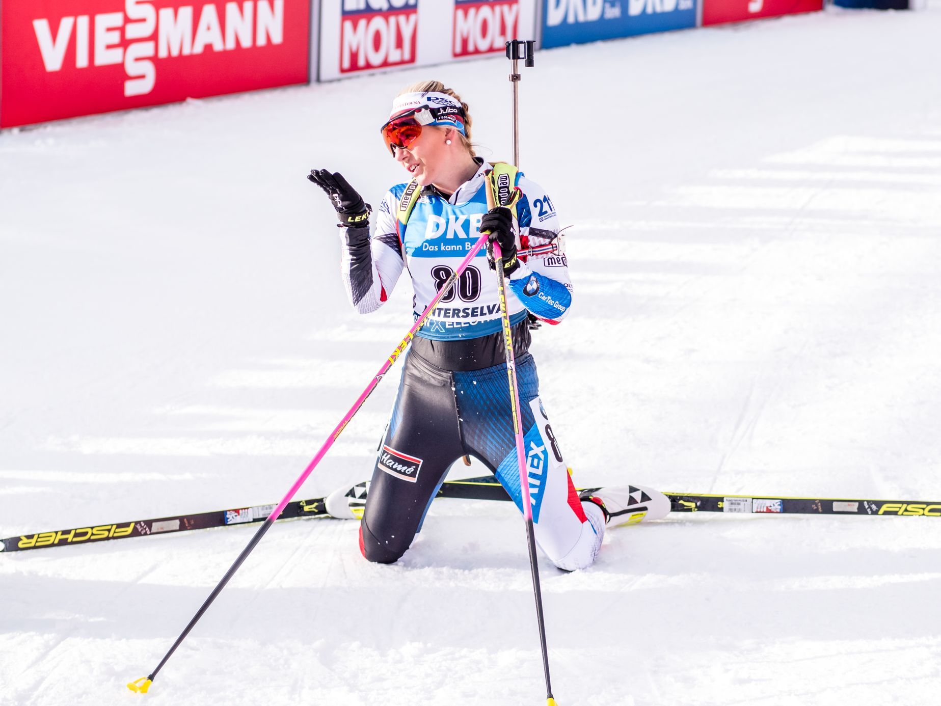 Charvátová po propadáku: O tomhle sport je, v tom je krása biatlonu ...