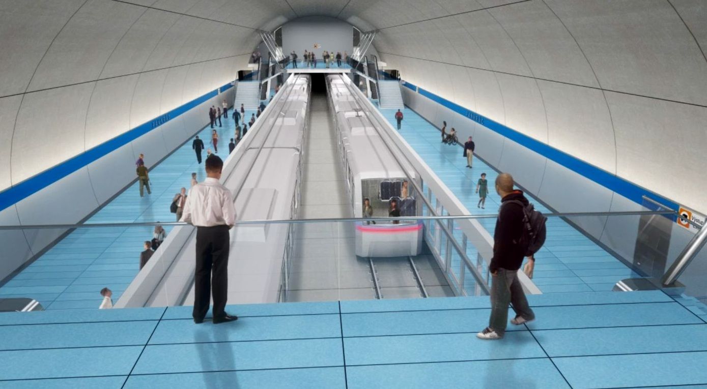 Přes to jede vlak. Vídeň vyvlastňuje pozemky a nové metro stihne včas ...