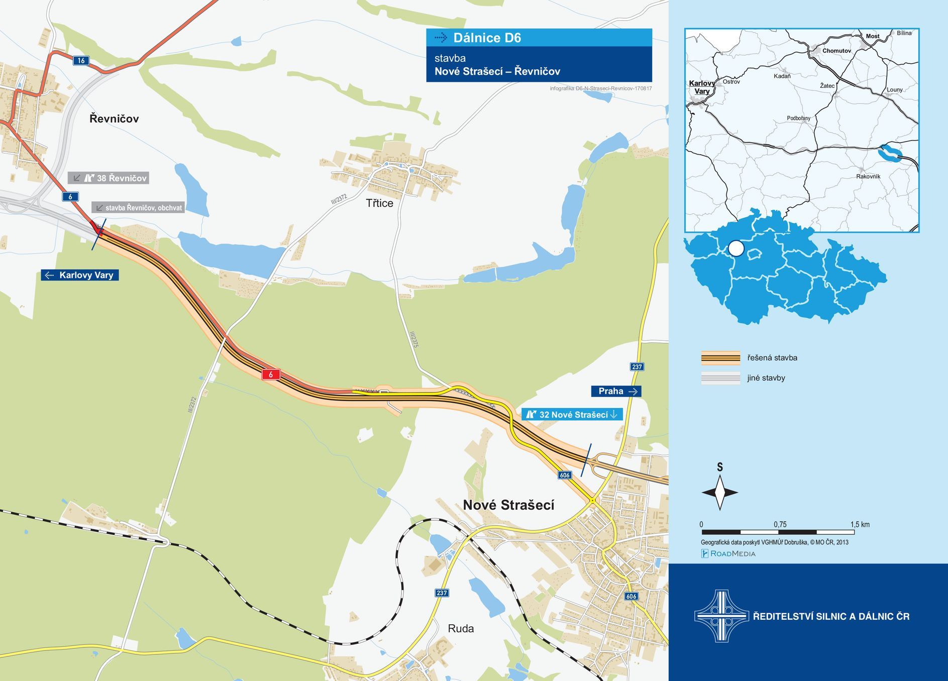 Otevřel se první letošní delší kus nové dálnice. Prodloužení D6 zkrátí ...