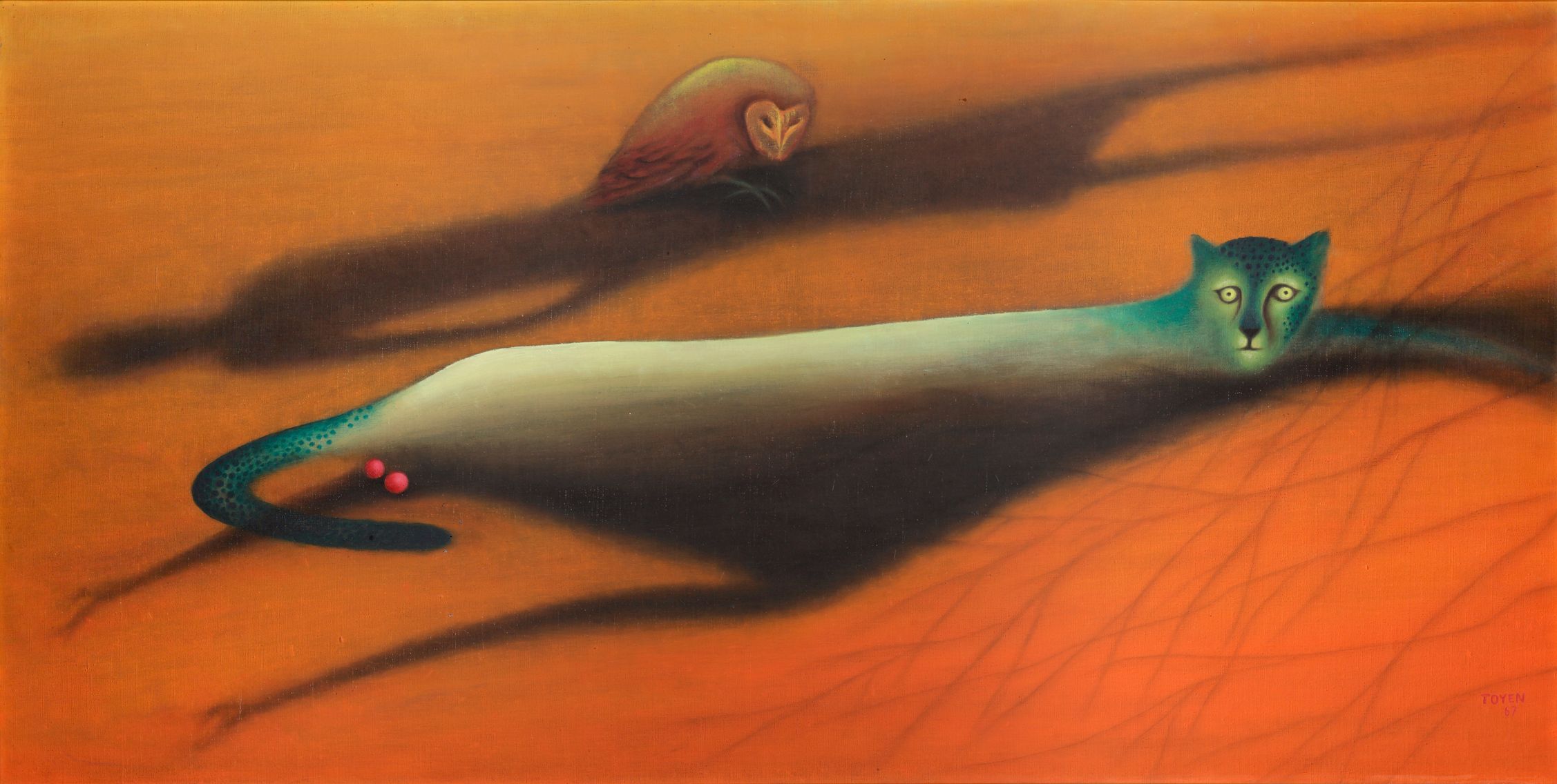 Přízračná šelma. Obraz od Toyen byl vydražen za 31,2 milionu korun ...