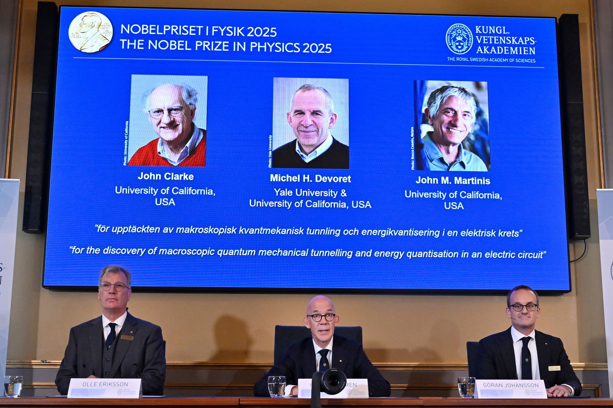 Nobelovu cenu za fyziku získala trojice vědců. Tunelovali kvanta v obřím měřítku - Aktuálně.cz