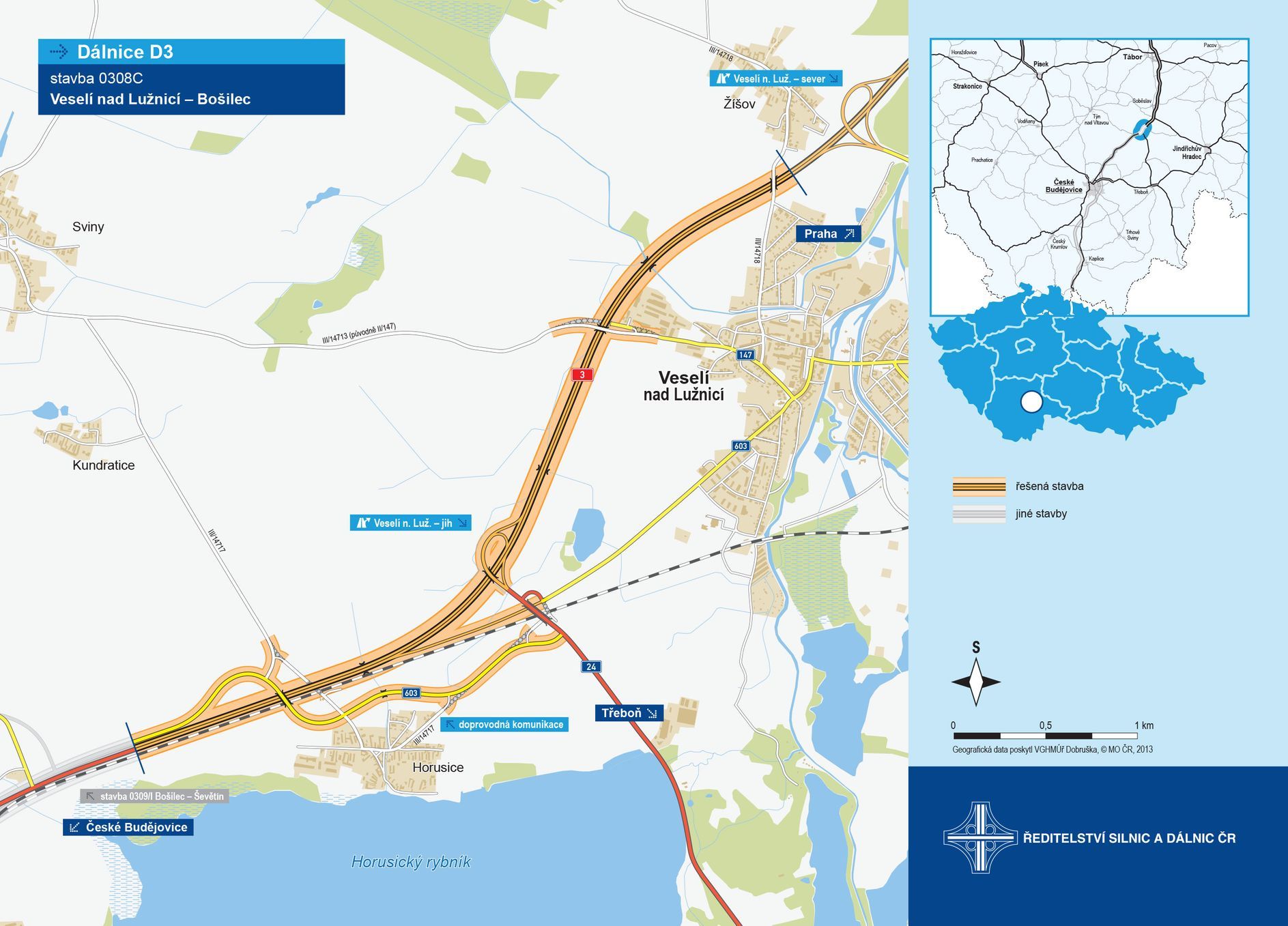 Jihočeská dálnice D3 se prodloužila, přetížené trase z Prahy ale ještě ...