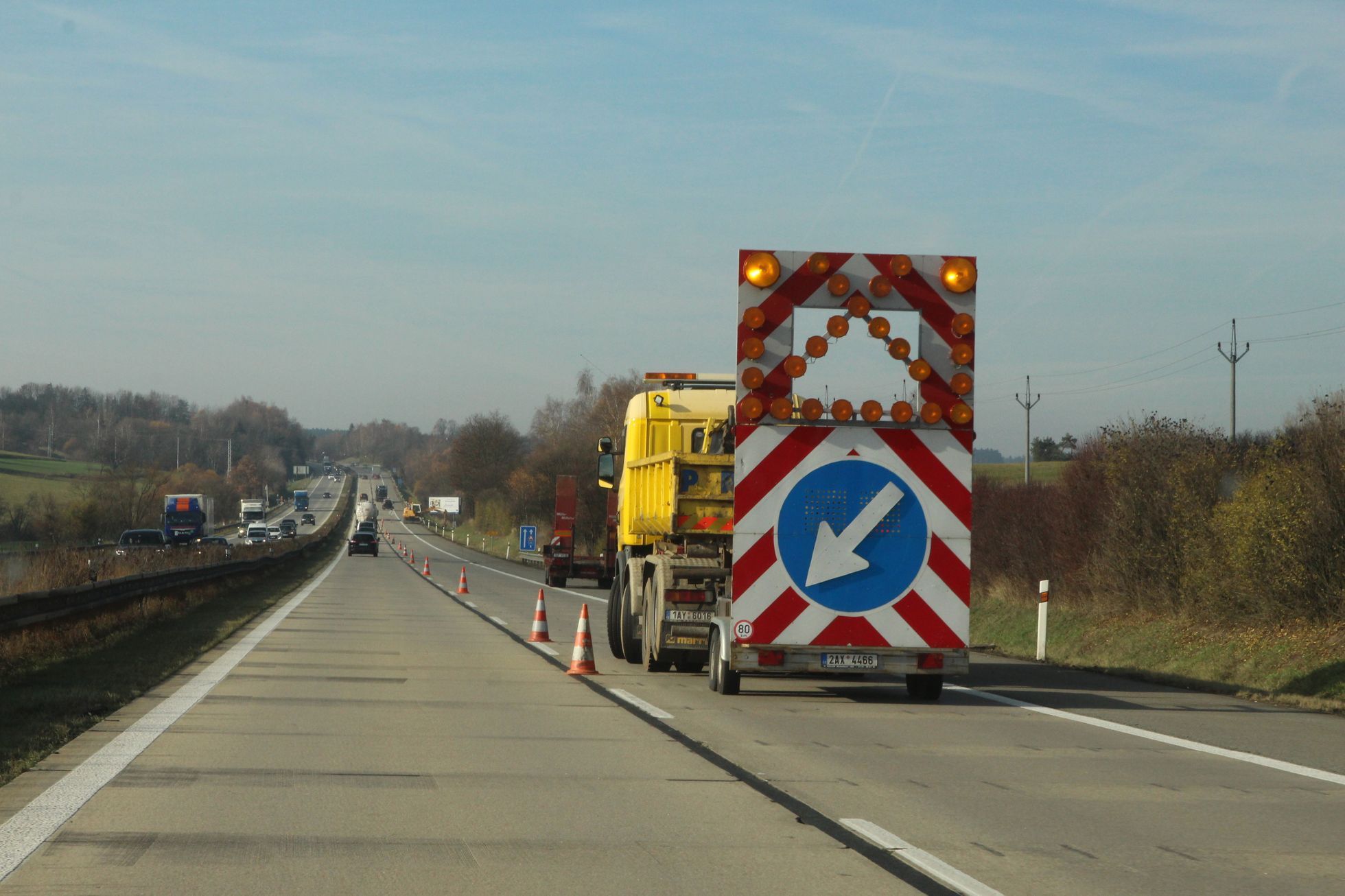 Od dubna se na šestém úseku modernizace dálnice D1 začala hlídat ...