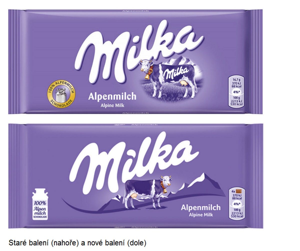Milka mění logo, kráva se po 117 letech otočí a přijde o nápis ...