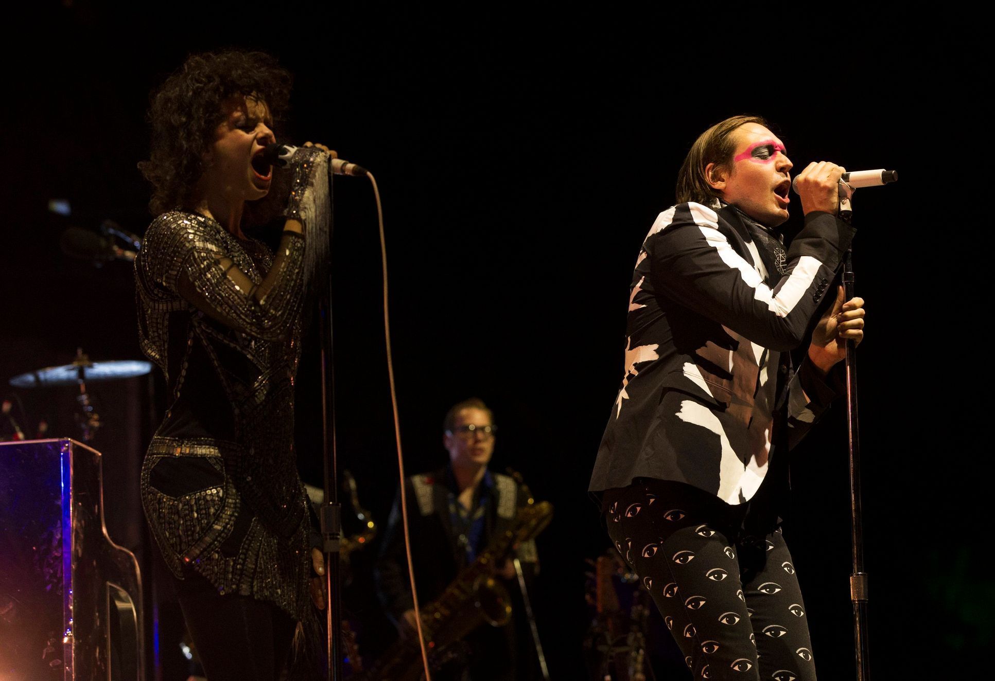 Lead Vocalist Win Butler And His Wife Regine Chassagne Of Rock Band